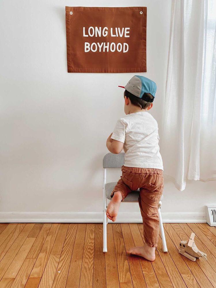 Long Live Boyhood Banner – Little Bambino Bear